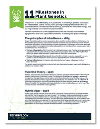 11 Milestones in Plant Genetics [List]