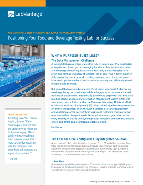 Positioning Your Food and Beverage Testing Lab for Success
