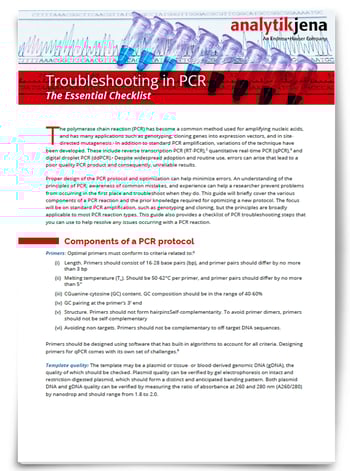 Troubleshooting in PCR [How to Guide]