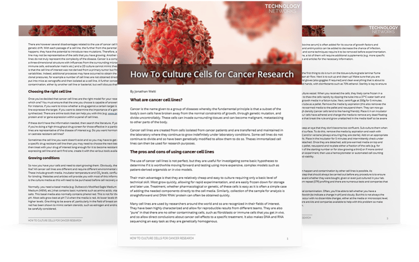 How To Culture Cells for Cancer Research