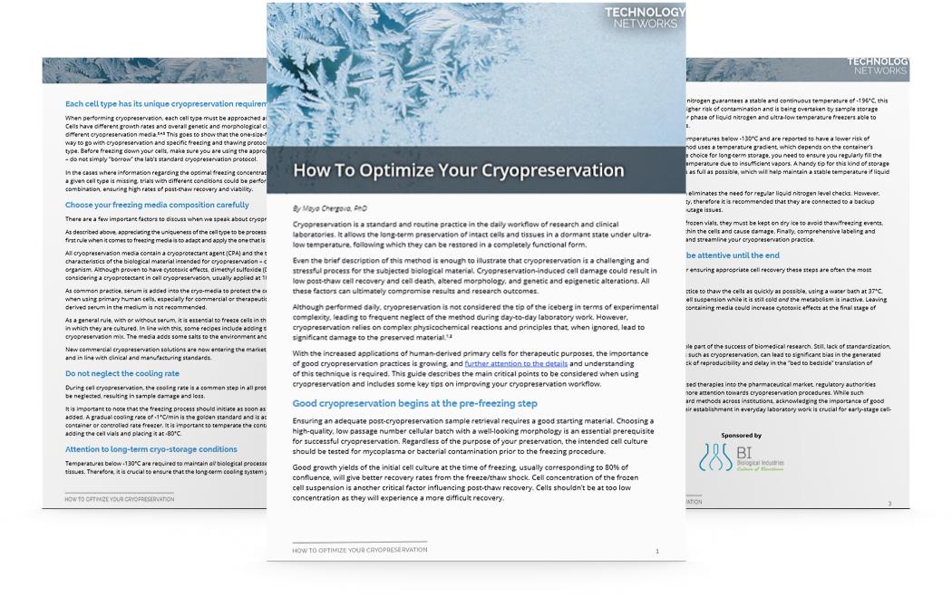How To Optimize Your Cryopreservation