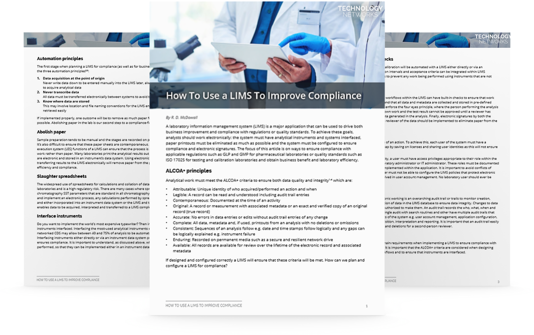 How To Use a LIMS To Improve Compliance