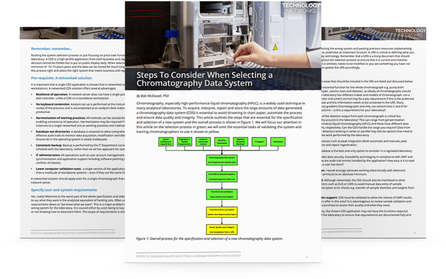 Steps To Consider When Selecting a Chromatography Data System