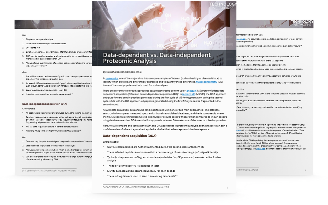 Data-dependent vs. Data-independent Proteomic Analysis