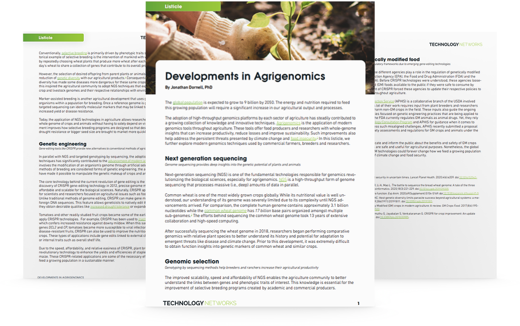 Developments in Agrigenomics