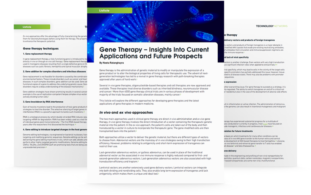Gene Therapy – Insights Into Current Applications and Future Prospects