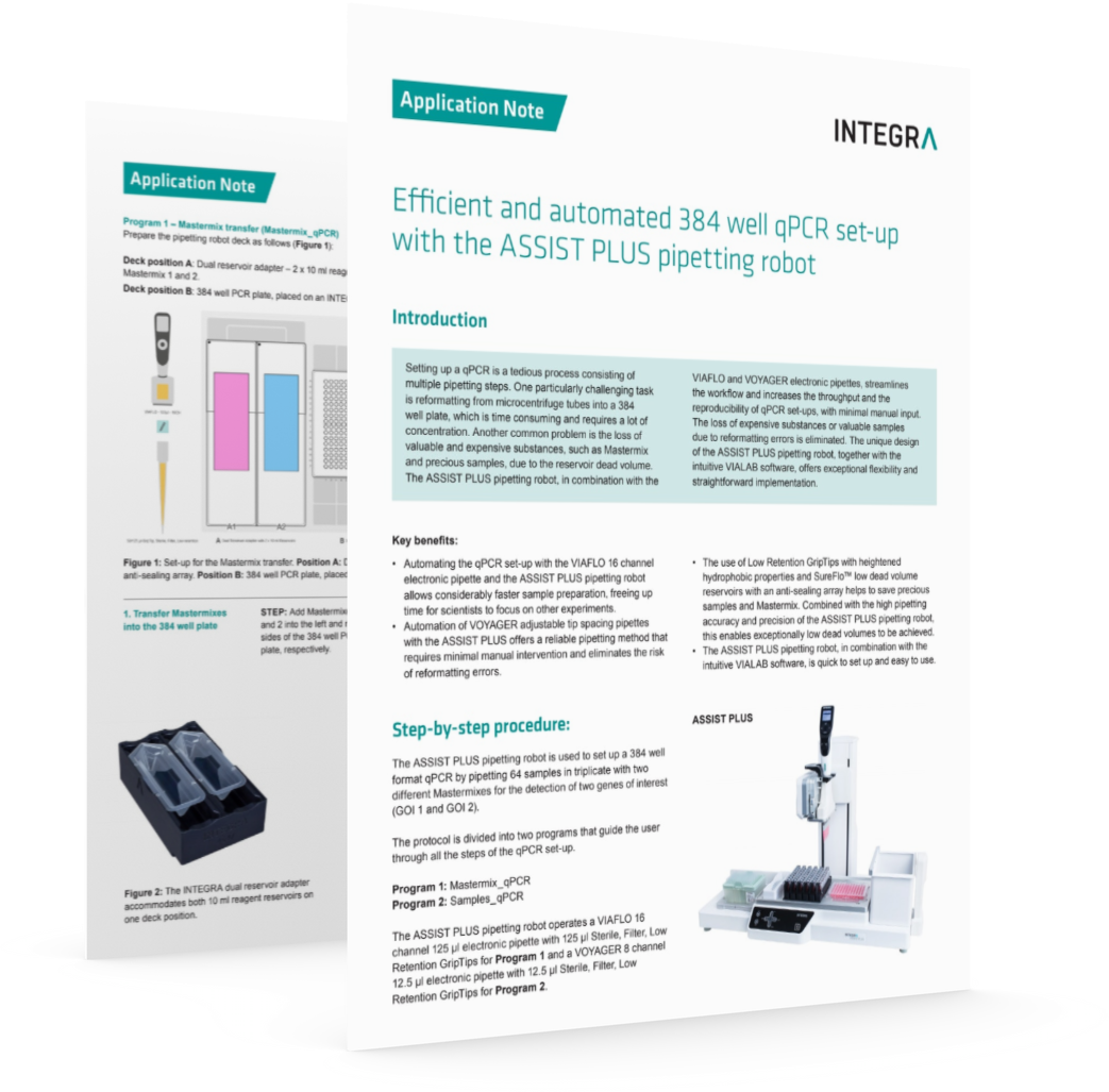 Efficient and Automated 384 Well qPCR Set-Up