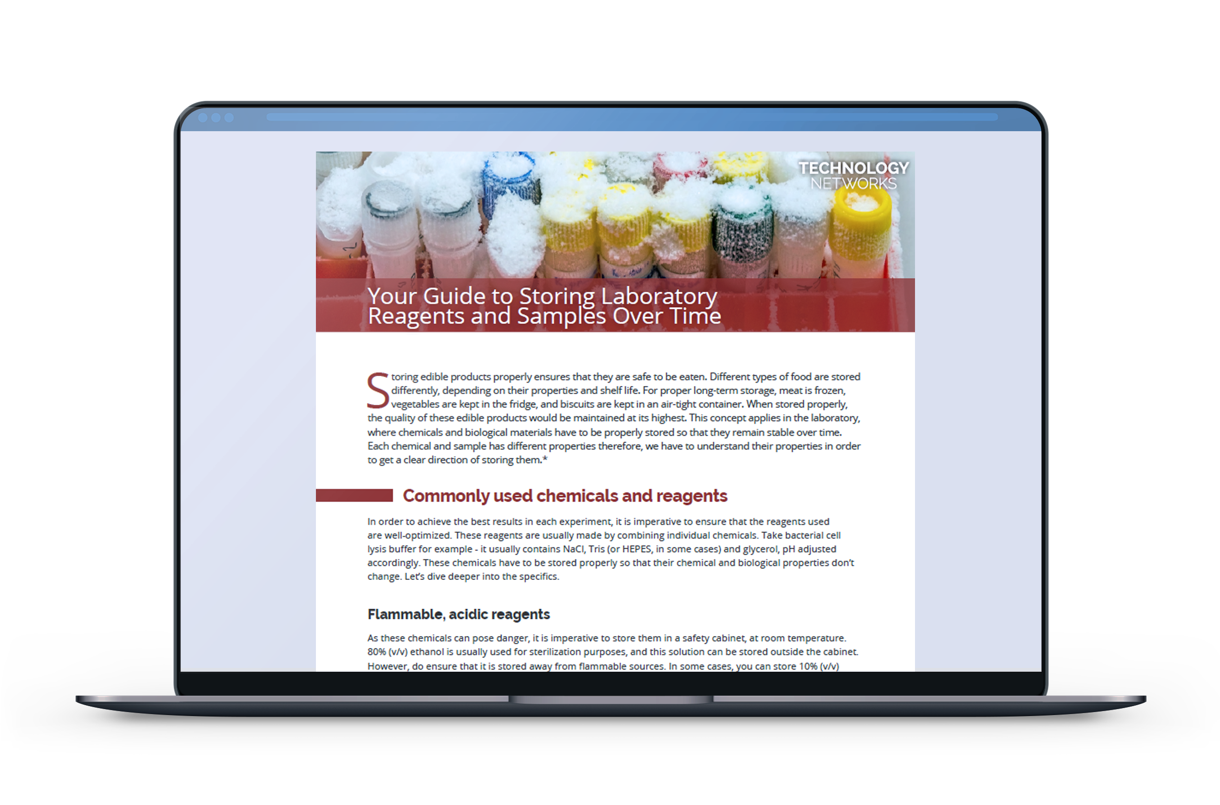 Your Guide to Storing Laboratory Reagents and Samples Over Time [Guide]