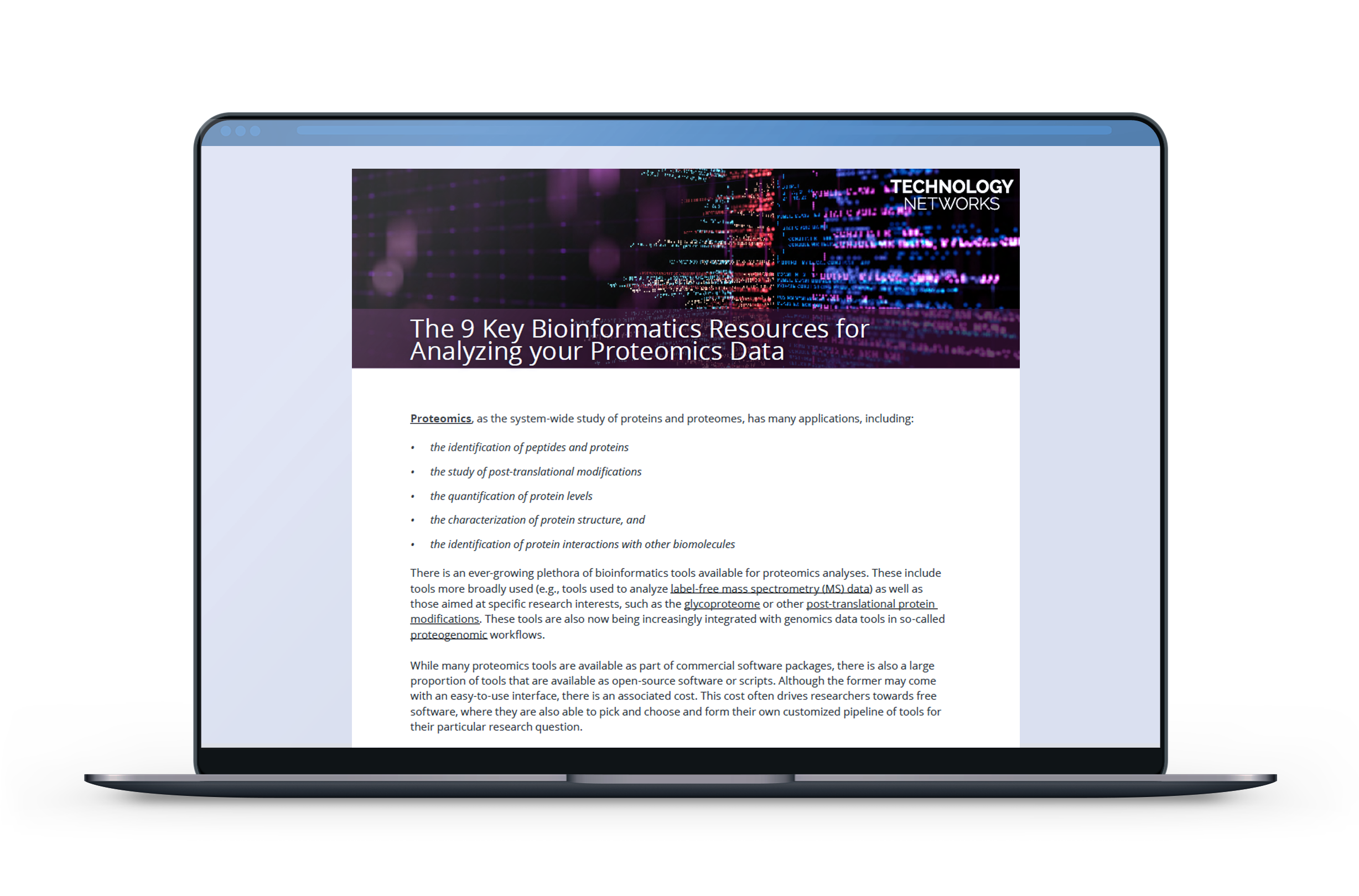 The 9 Key Bioinformatics Resources for Analyzing your Proteomics Data ...